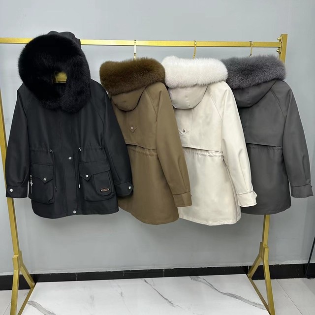 Wen Xiangyu Pai Jacket Women's New Korean Style Hooded Fur Jacket Coat ...