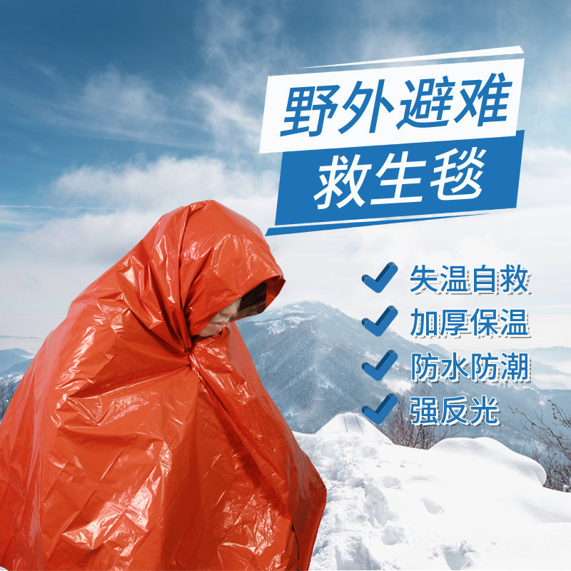 Outdoor Emergency Blanket - Portable Compressed Survival Blanket