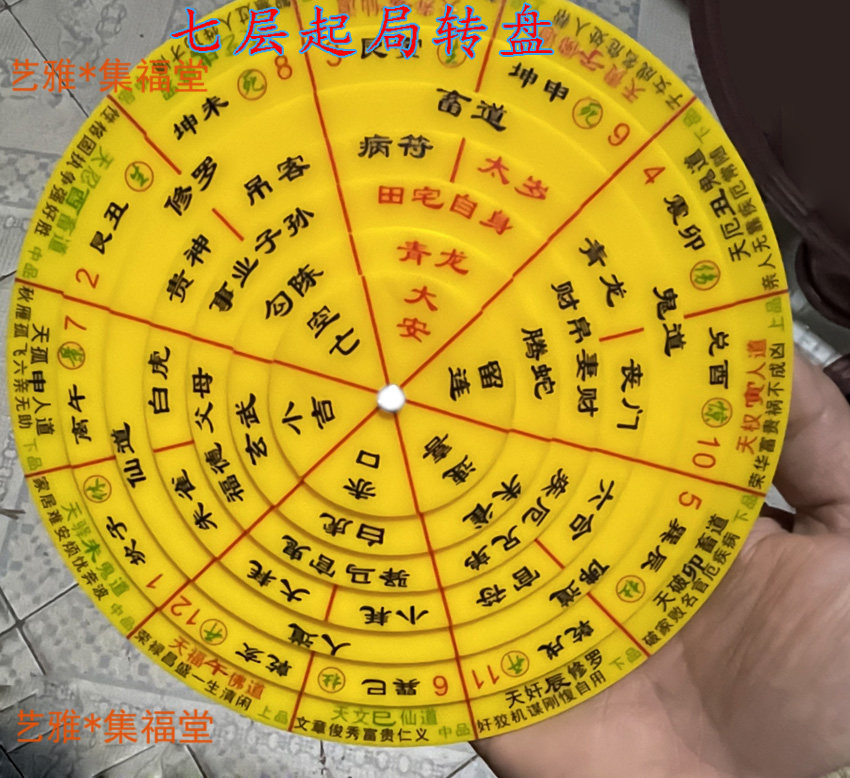 Jiang Chunyi Xiao Liu Ren 7-layer hand tray Zhuge Liang Qi Men Ma Qian ...