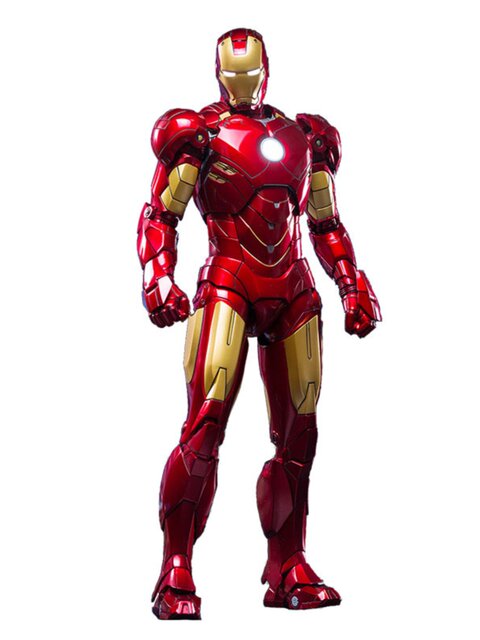 Marvel 1/9 Iron Man alloy model mk4 armored Taiwan Marvel soldiers hand ...