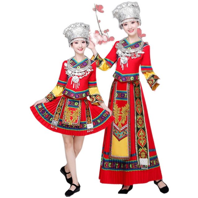 Miao dance performance costumes, Liangshan, Western Hunan, Yunnan Miao ...