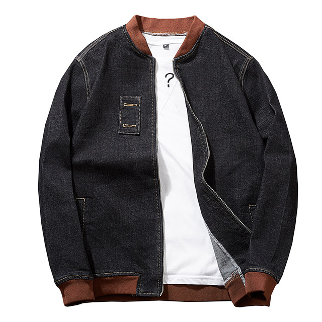 Autumn and winter trendy brand large size bat sleeve denim jacket plus ...