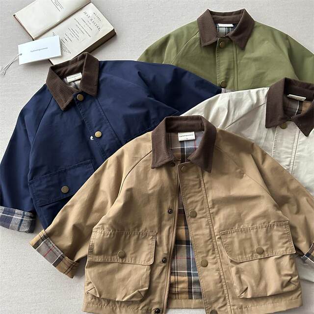 Chenma Children's Jacket 2025 Spring Japanese Trendy Brand Plaid ...
