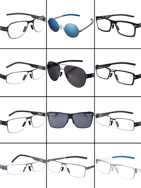 Spectacle frame screwless myopia custom personality ultra-light ...