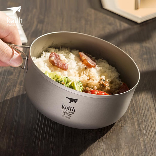 Keith titanium lunch box folding bowl outdoor equipment lunch box ...