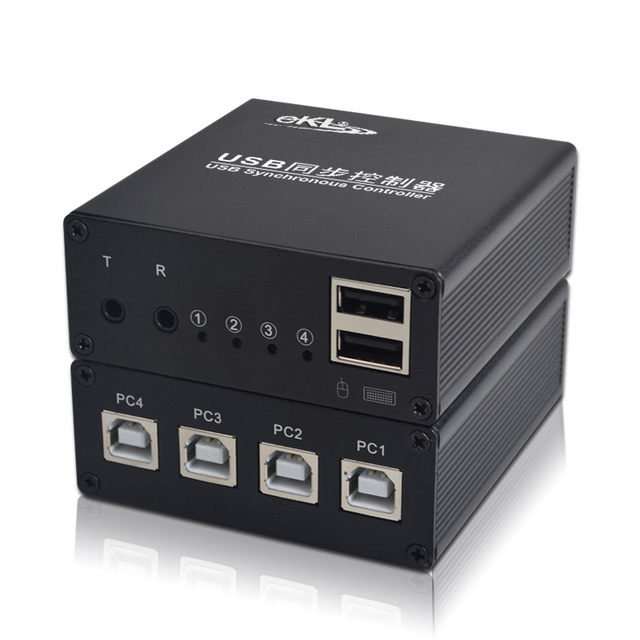 EKL-U304USB keyboard and mouse synchronization controller KVM switch 4 ...