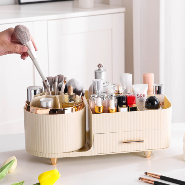 Cosmetics storage box desktop drawer-type facial mask lipstick ...