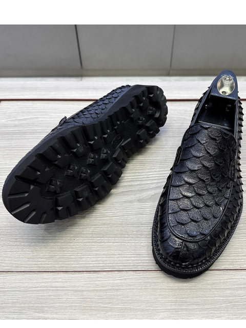 Course Genuine Italian imported python leather sleeve foot business ...