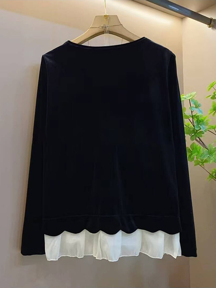 2024 Winter new large size women's fat MM fashion velvet heavy work ...