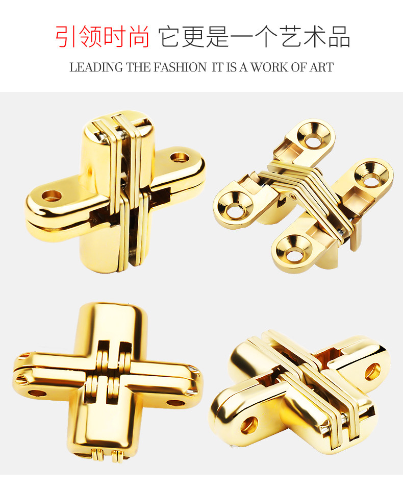 Connector - Gold cross hinge, Pvdgold | Ringing