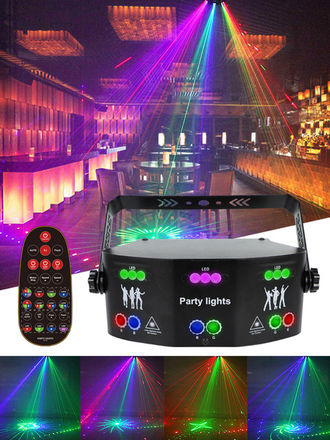 15-eye stage lighting voice-controlled rotating spotlight performance ...