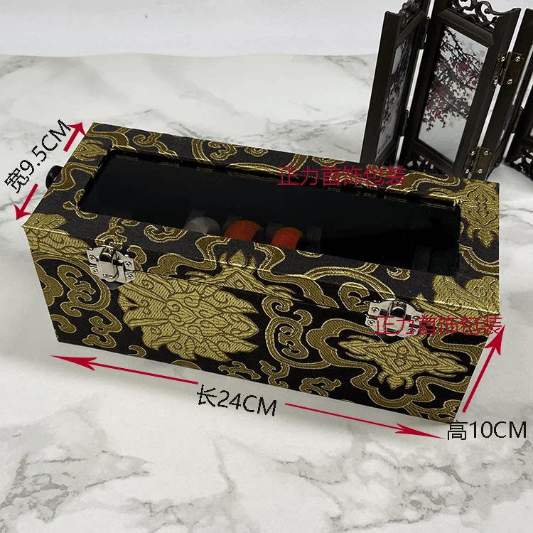 40/20/10 Slot Bracelet Storage Box - Wooden Jewelry Organizer with Lid