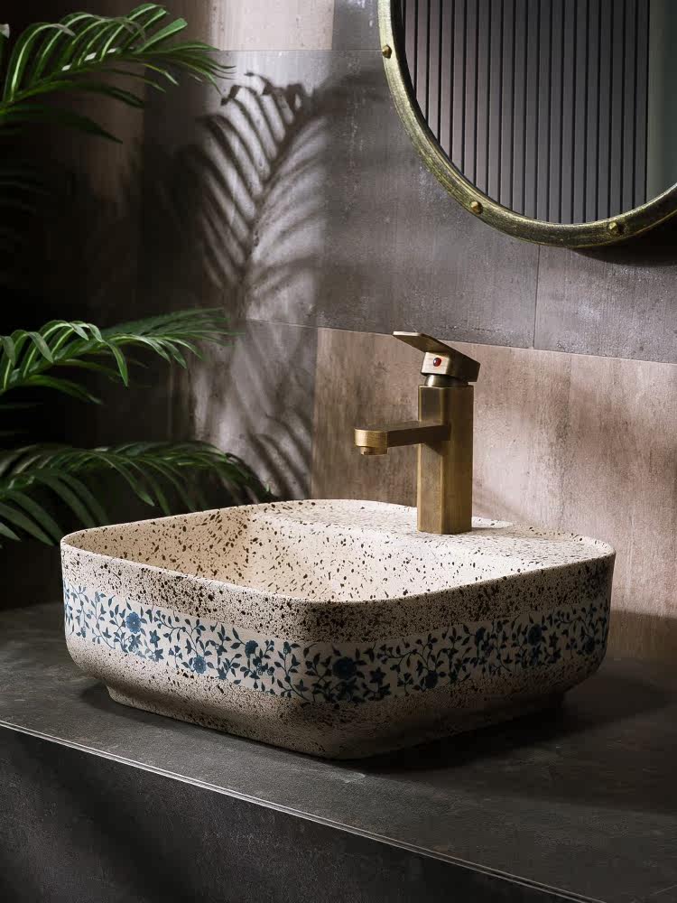 Countertop Basin Wash Basin Household Splash-Proof Single Basin Table ...