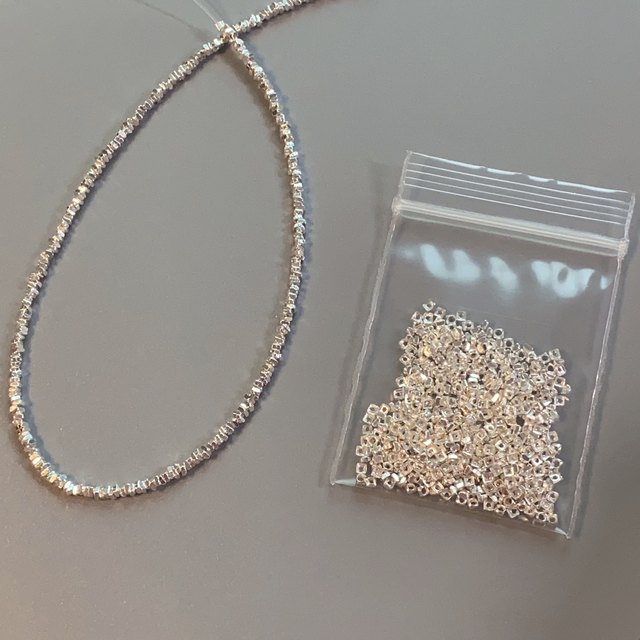 S999 Thousand Pure Silver Mini Broken Silver Loose Beads DIY ...