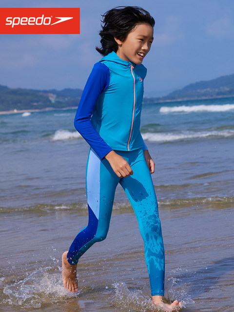 Speedo Kidsren's Swimsuit Split Boys' Long-Sleeved Pants Haohai 2.0 ...