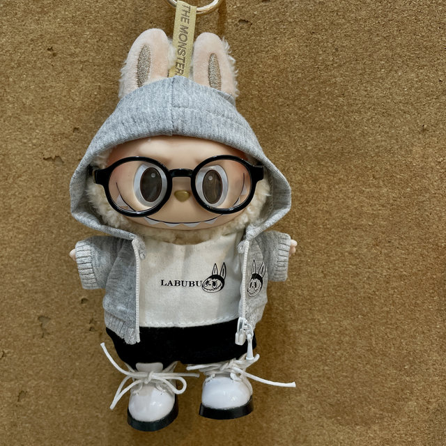 Labubu Clothes 17cm Heart-beating Macaron Vinyl Face Labubu Baseball ...