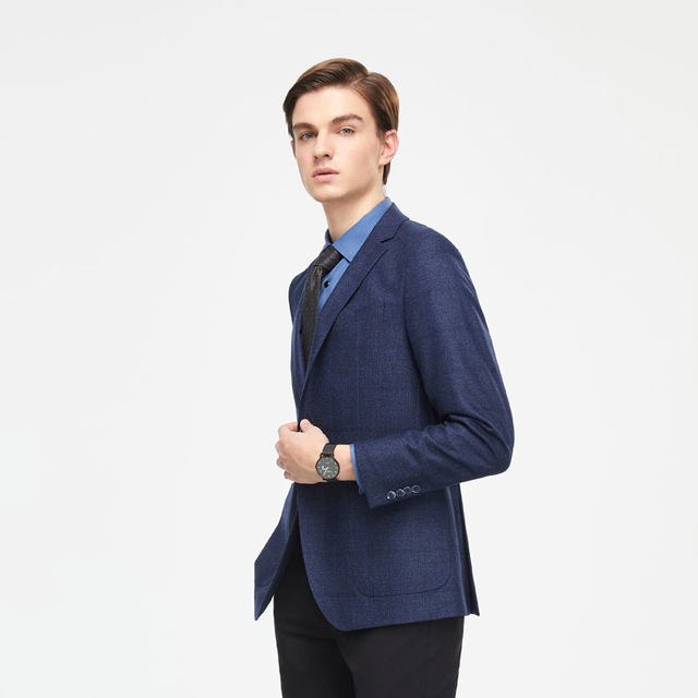 Youngor suit autumn new men's business casual slim wool youth formal ...