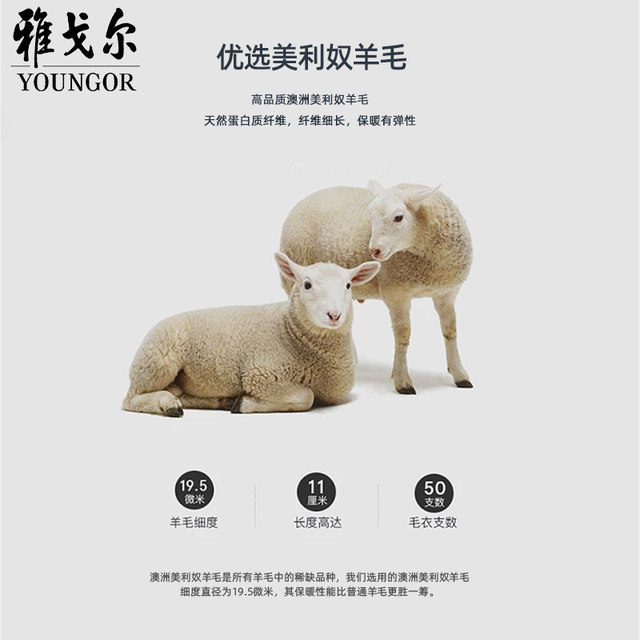 Youngor autumn and winter men's warm sweater business casual round neck ...