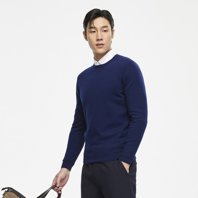 Youngor autumn and winter men's new sweater casual round neck pullover ...