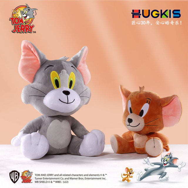 Genuine Tom and Jerry Plush Toy Cute Tom Cat and Jerry Mouse Doll ...