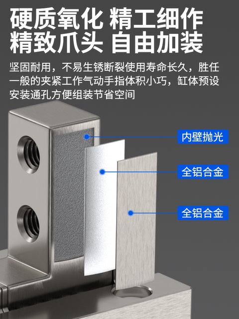 Hfz16 pneumatic finger cylinder robot small parallel clamp MHz2 ...