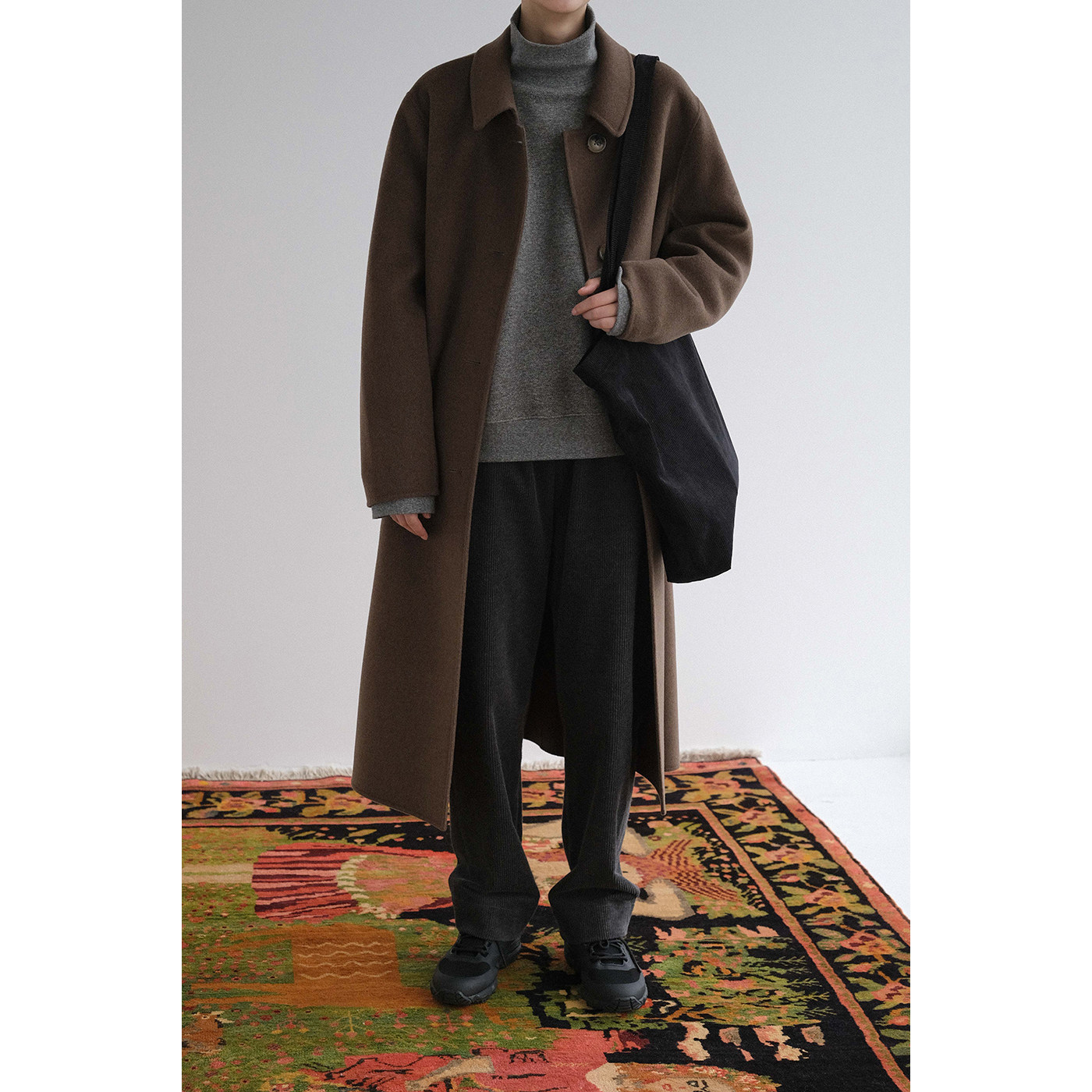 Wooden Ship Dark Brown Wool & Cashmere Coat - Winter 2022
