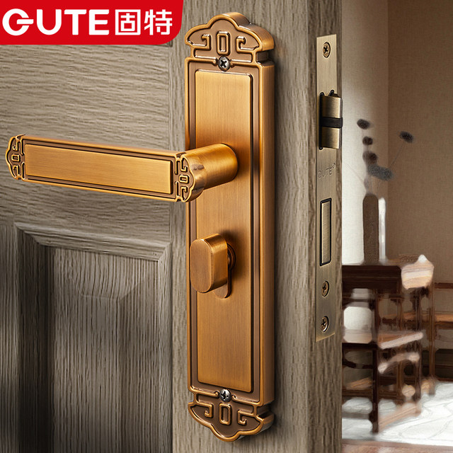 Good new Chinese style door lock indoor bedroom retro bathroom room ...