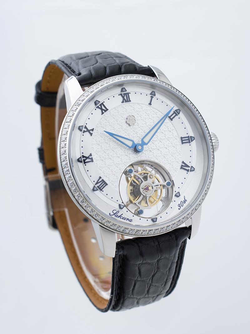 30周年改款（生产中） 中国樱花 飞行陀飞轮镶钻男机械正装手表-淘宝网