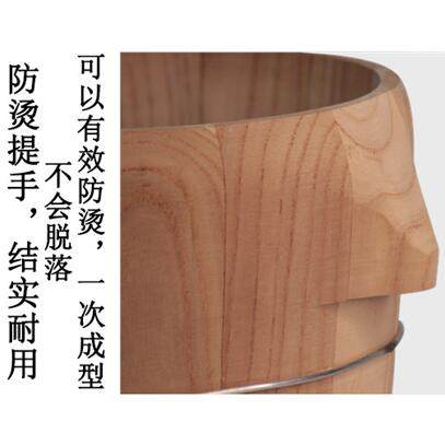 Steamed happy fragrant red chun steamed rice wooden barrel steamer ...