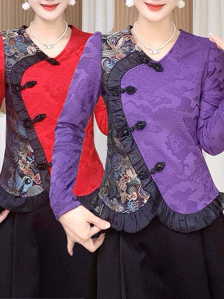 New Chinese style top for women 2025 new spring and autumn fashionable ...