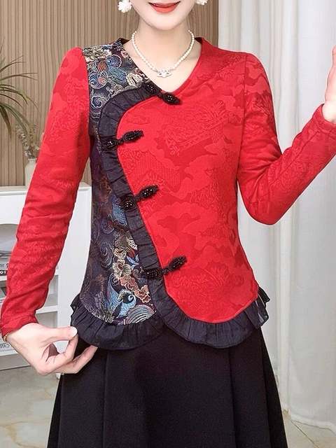 New Chinese style top for women 2025 new spring and autumn fashionable ...