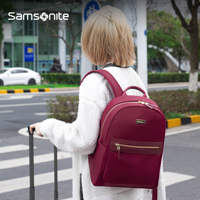 Samsonite/Samsonite Backpack Women's Summer Backpack New Simple 13-inch ...