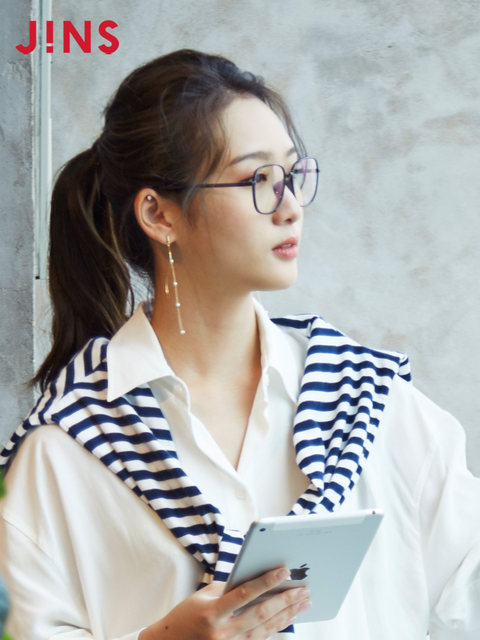 JINS eye-catching fashionable multi-frame daily anti-blue light radiation computer goggles ...