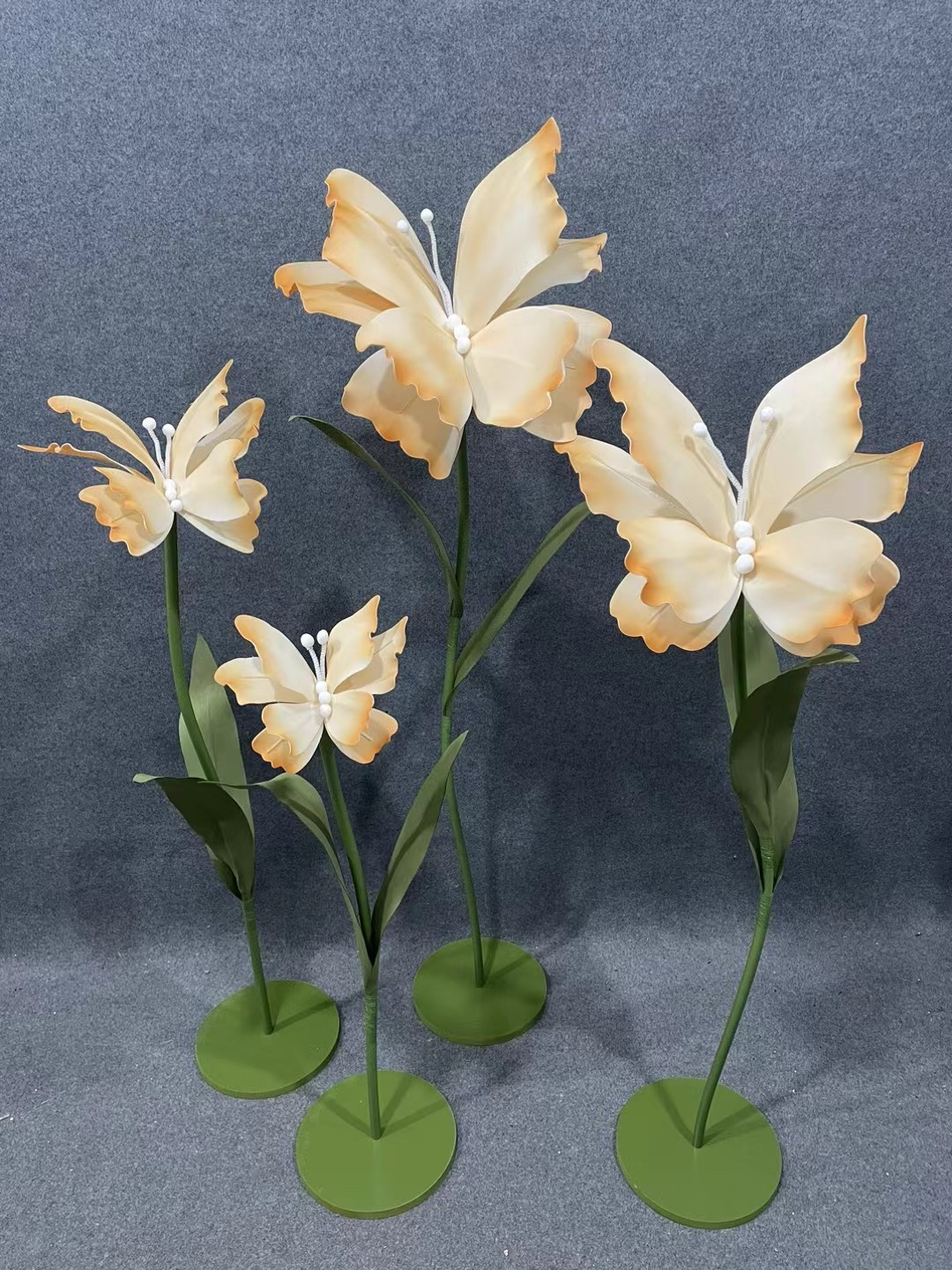 Internet celebrity large-scale paper art hand-dyed butterfly wedding ...