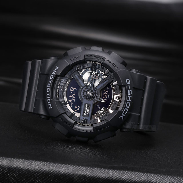 Casio Black Samurai watch men's gshock black gold ga110 sports student ...
