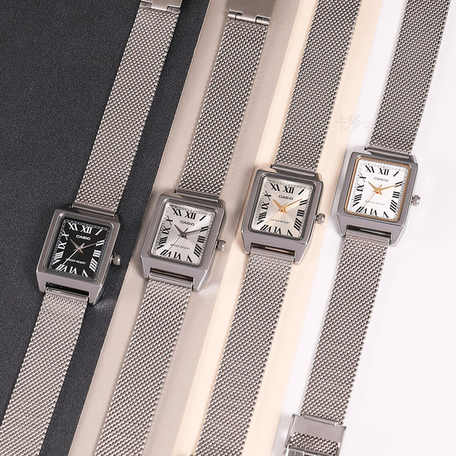 CASIO Casio retro small square watch for women 2024 new student quartz watch ladies watch female ...