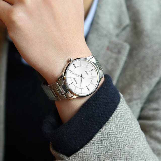 Casio Watch Men's Simple Casio Men's Watch Waterproof Steel Strap ...