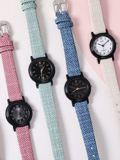 Casio Casio Watch Female MINI Circular Watch Purple Senior High School ...