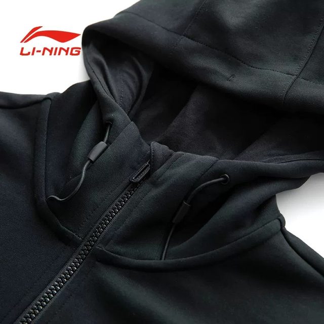 Li Ning Jacket Men's Cardigan Hooded Sweatshirt 2024 Spring and Autumn ...