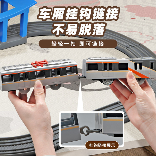 Guangzhou Metro model high -speed toy train large alloy track vehicle ...