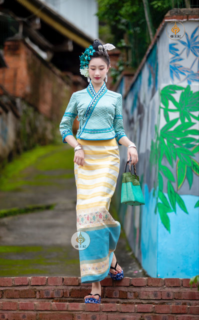 Dai Princess Clothing Dai traditional clothing women's suit mid-sleeve ...