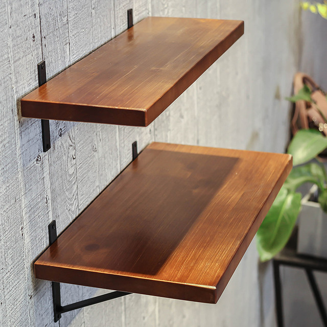 Solid wood partitions on the wall, retro wall -mounted balcony ...