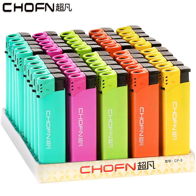 50 lighters windproof ordinary household disposable transparent ...