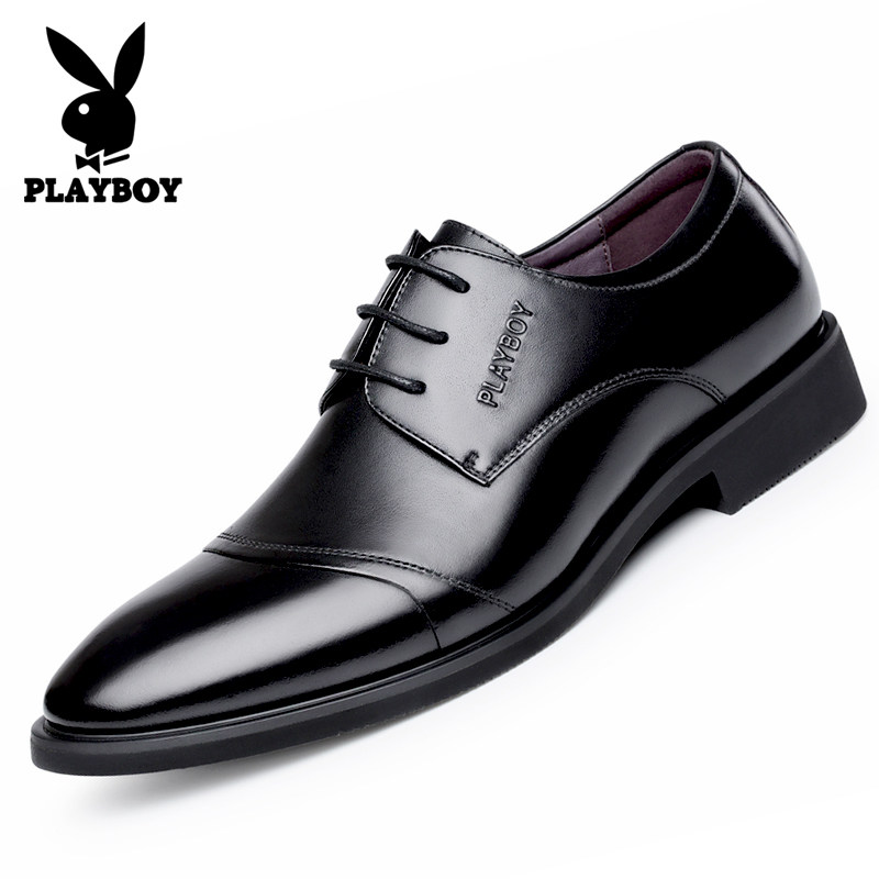 Zapatos Derby de Cuero Playboy - Zapatos Formales Negros de Negocios ...