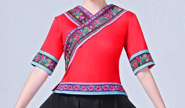 Influencer Picks Miao Clothes Ethnic Style Tops Guangxi Yunnan Guizhou ...
