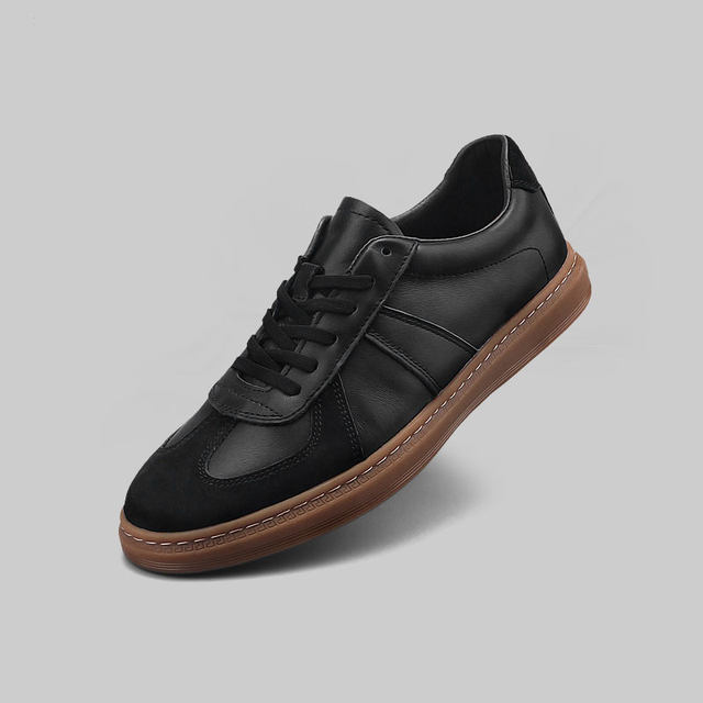 Scarce cattle foreign trade men's shoes genuine leather low-cut ...