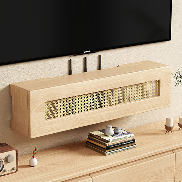 Medieval style rattan wall wifi wireless router storage box wall ...