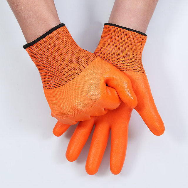 Labor insurance rubberized wear-resistant fully dipped PVC full hanging ...