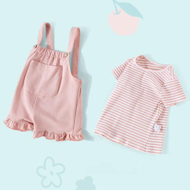 Baby girl summer clothes one year old children's clothes small baby ...
