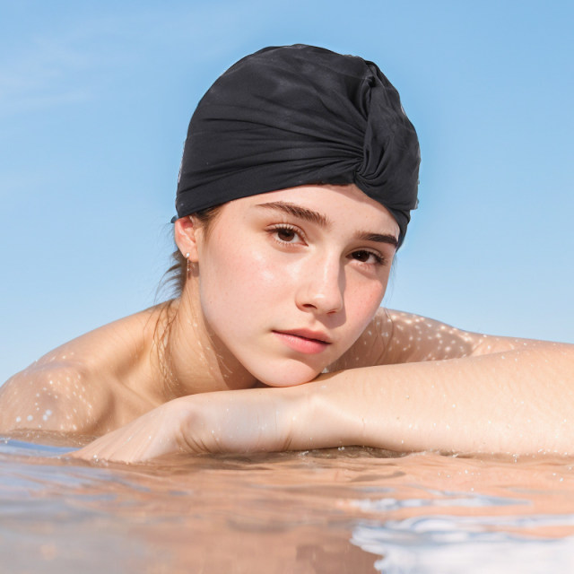 Flying fish future swimming cap women's long release material is ...